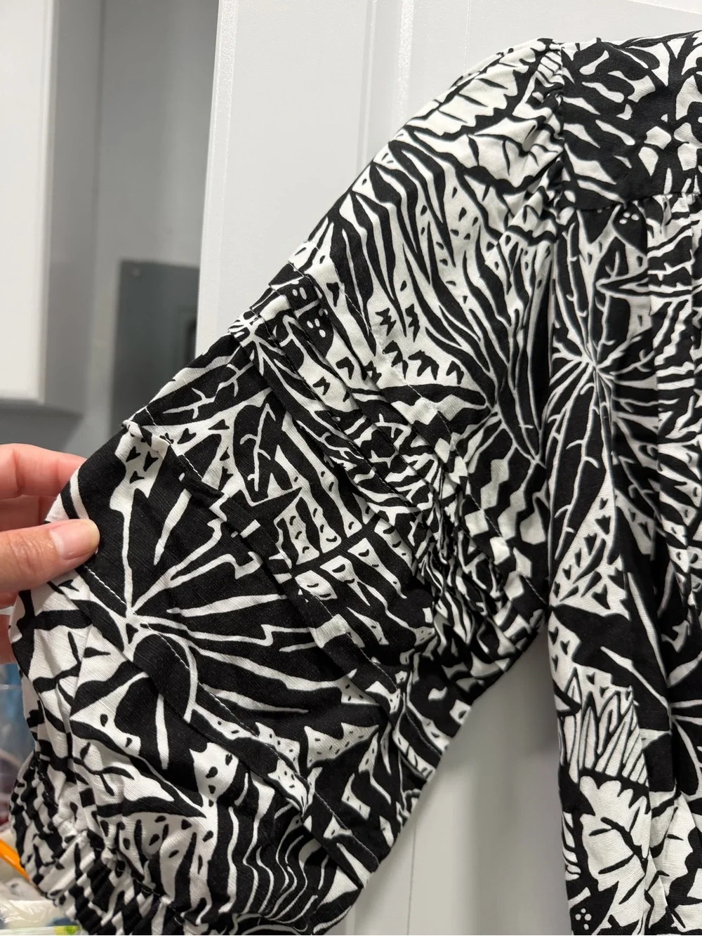 sunoco | Dresses | Suncoo Black And White Floral Wrap Mini Dress | Poshmark
